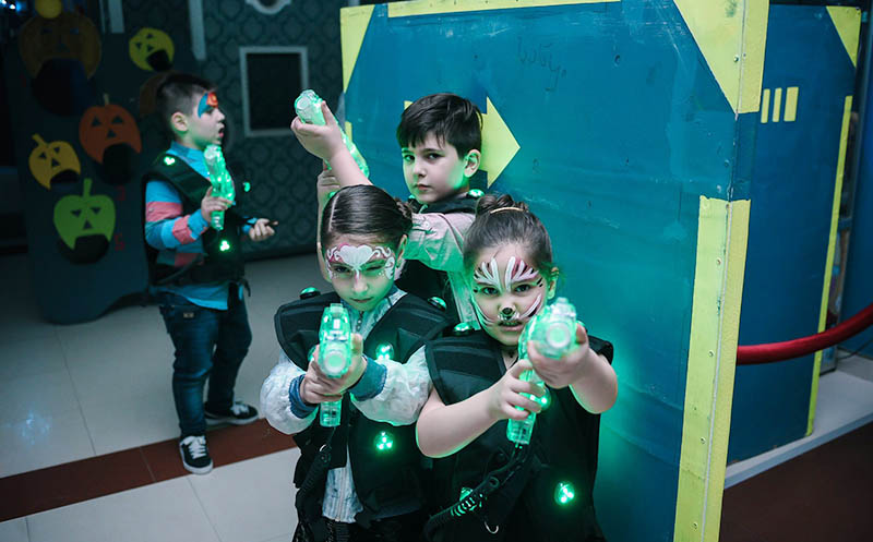 20 ბავშვიანი დაბადების დღე `Happy lounge`-ში! Laser Tag - Counter ...